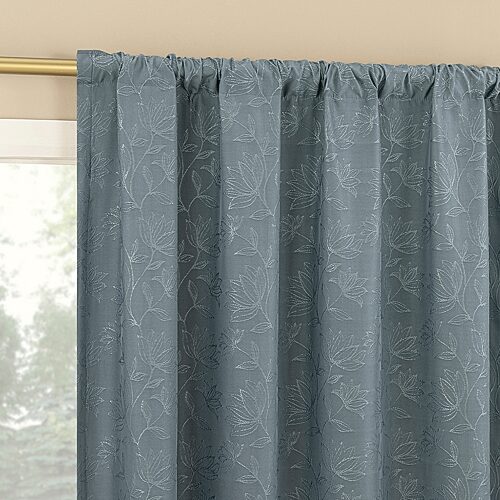 Click here for Sun Zero Belmont Floral Jacquard 100 Blackout Rod... prices