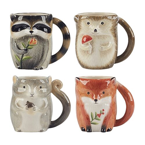 Click here for Certified International Woodland Critters 3-d Mugs... prices