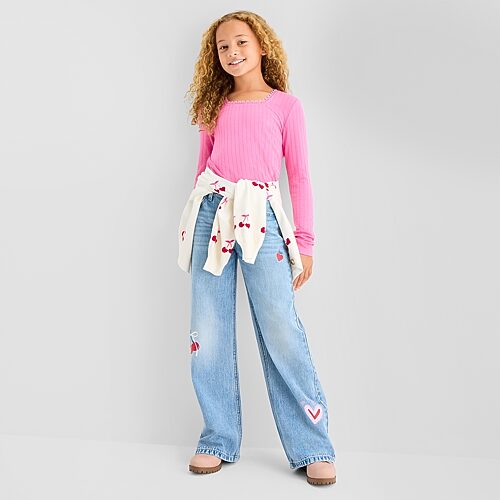 Click here for Thereabouts Little & Big Kid Girls Baggy Fit Jean... prices