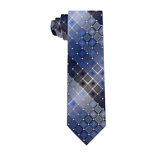 Click here for Van Heusen Shaded Grid Tie  One Size  Blue prices
