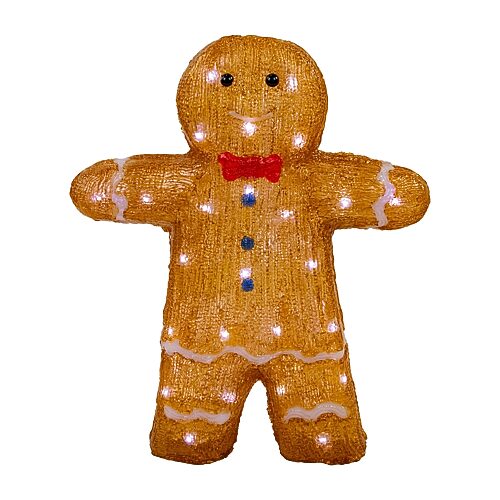 Click here for Northlight 16 Led Acrylic Gingerbread Man With Bow... prices