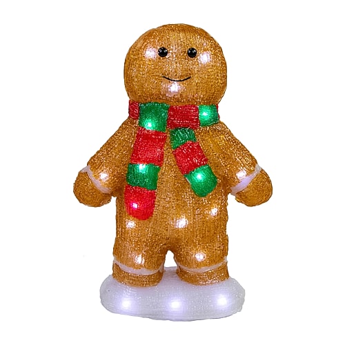 Click here for Northlight 14 Led Acrylic Gingerbread Man With Sca... prices