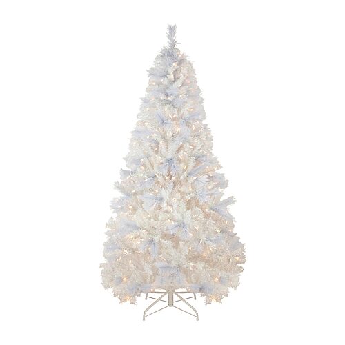 Northlight Seneca White Spruce Artificial Dual Function Led Lights 6 1/2 Foot Pre-Lit Christmas Tree  One Size  White