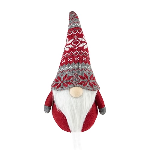 Click here for Northlight 12in Red And Gray Standing With Nordic... prices