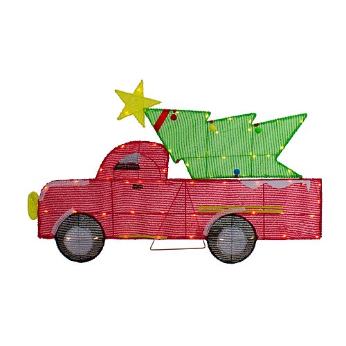 Click here for Northlight 36in Led Lighted Red Truck With Tree Ch... prices
