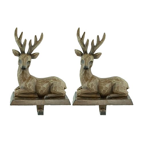 Click here for Northlight Brown Reindeer 7.25in 2-pc. Christmas S... prices