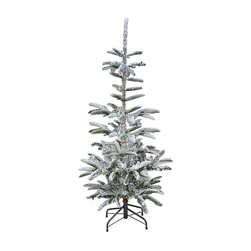 Click here for Northlight Slim Flocked Nordmann Fir 7 1/2 Foot Fi... prices