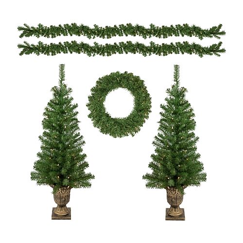 Click here for Northlight Prelit Entryway Set 3 Foot Pre-Lit Spru... prices