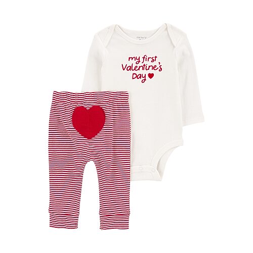 Click here for Carters First Valentines Day Baby Unisex 2-pc. Pan... prices