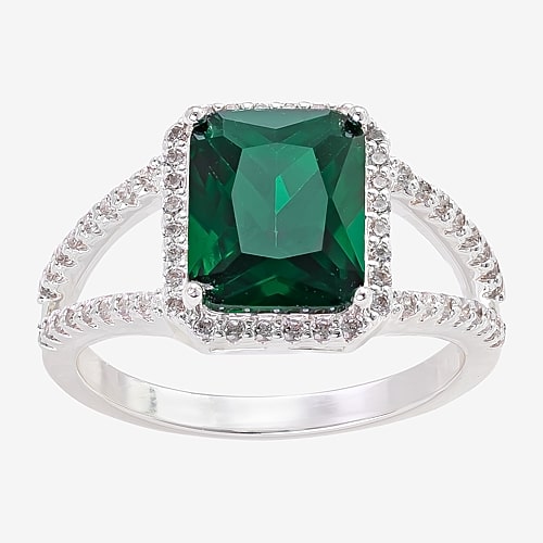 Click here for Sparkle Allure Womens Green Cubic Zirconia Pure Si... prices