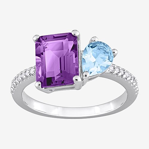 Click here for Womens Genuine Purple Amethyst Sterling Silver Coc... prices
