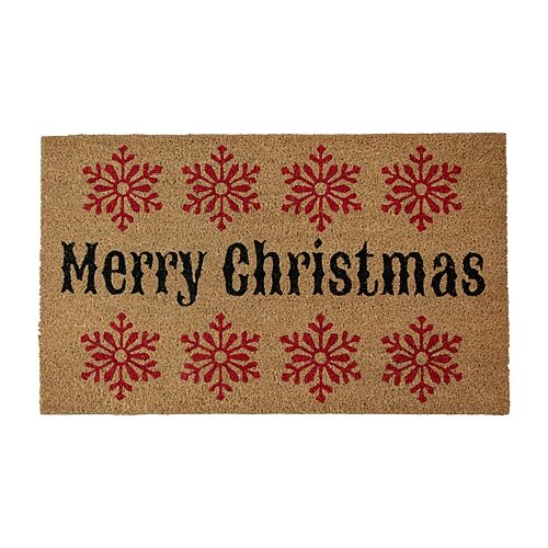 Click here for Northlight Coir Merry Snowflake Indoor Rectangular... prices