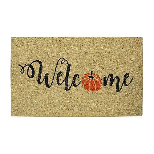 Click here for Northlight Pumpkin Welcome Fall Outdoor Rectangula... prices