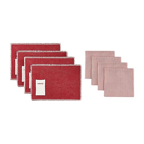 Click here for Avanti Merry Polyester 8 Piece Placemats/Napkins S... prices