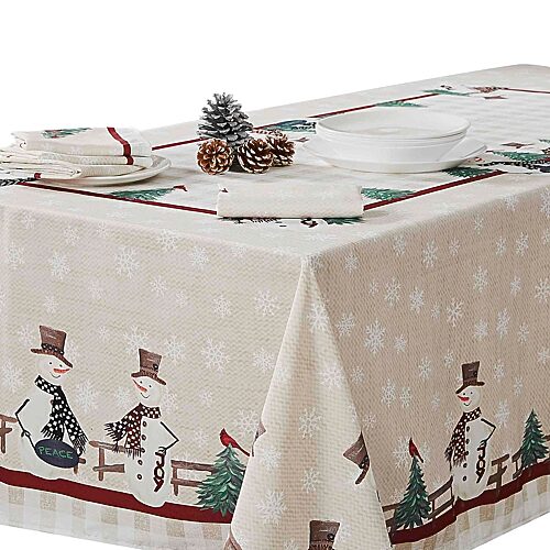 Click here for Avanti Country Snowman Polyester Tablecloth  60 x... prices