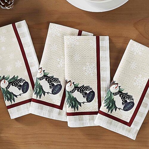 Click here for Avanti Country Snowman Polyester 4 Piece Napkins... prices