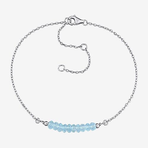 Click here for Womens Genuine Blue Topaz Sterling Silver Beaded B... prices