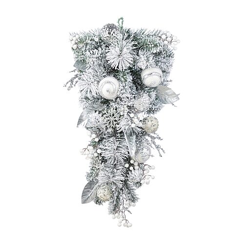 Click here for Glitzhome 30H Christmas Silver & White Ornament An... prices