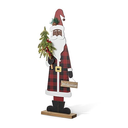 Click here for Glitzhome 36H Lighted Wooden Africa Santa Christma... prices