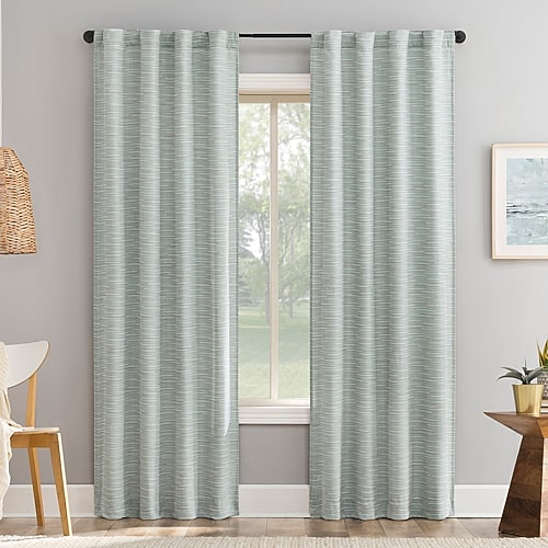 Click here for Lenora Space Dyed Textured Semi-Sheer Back Tab Cur... prices