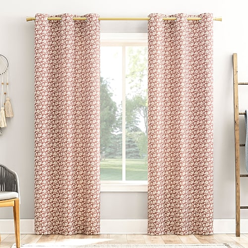 Click here for No 918 Talia Tonal Floral Grommet Top Light-Filter... prices