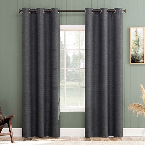 Click here for No. 918 Lance Textured Semi-Sheer Grommet Curtain... prices