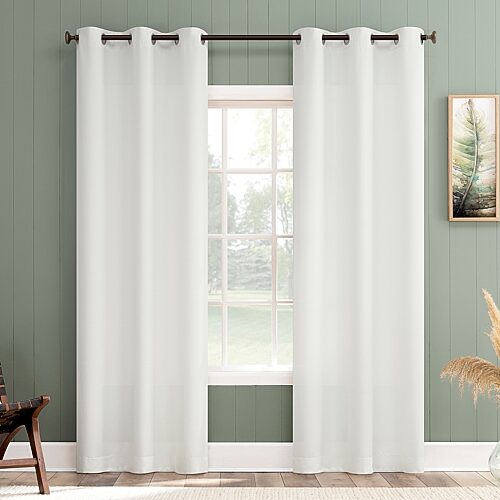 Click here for No. 918 Lance Textured Semi-Sheer Grommet Curtain... prices