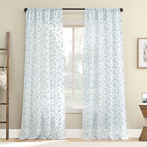 Click here for Briarwood Delicate Leaf Textured Sheer Rod Pocket... prices