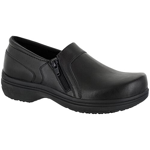 Easy Works By Easy Street Womens Bentley Slip Resistant Clogs - Black