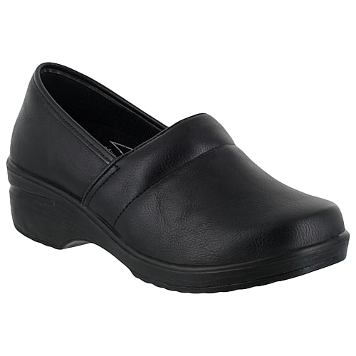 Easy Works By Easy Street Lyndee Slip Resistant Clogs - Black