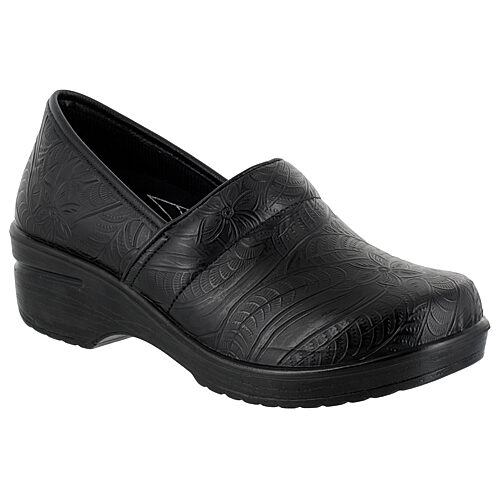 Easy Works By Easy Street Lyndee Slip Resistant Clogs - Black Tool