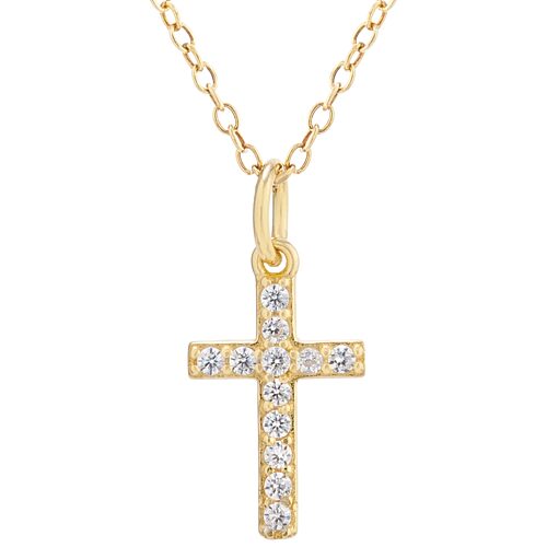 Click here for Silver Treasures Womens Cubic Zirconia 14K Gold Ov... prices