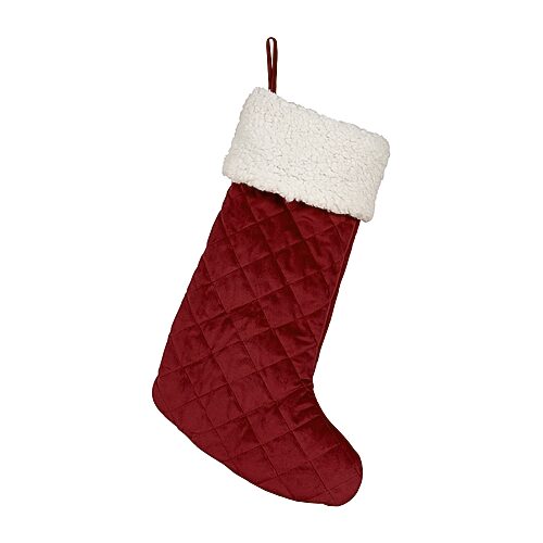 Click here for Queen Street Cozy Sherpa Quilted Christmas Stockin... prices