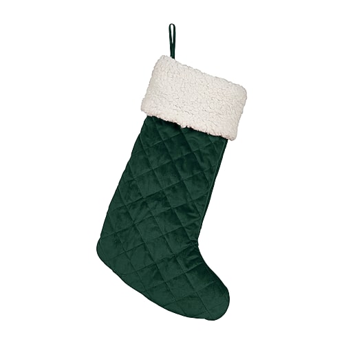 Click here for Queen Street Cozy Sherpa Quilted Christmas Stockin... prices