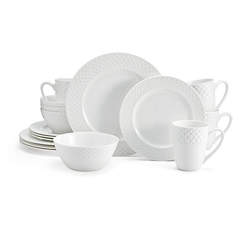 Click here for Mikasa Trellis 16-pc. Bone China Dinnerware Set  O... prices