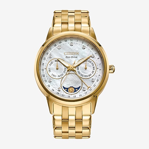 Click here for Citizen Eco-Drive Womens Calendrier Diamond-Accent... prices