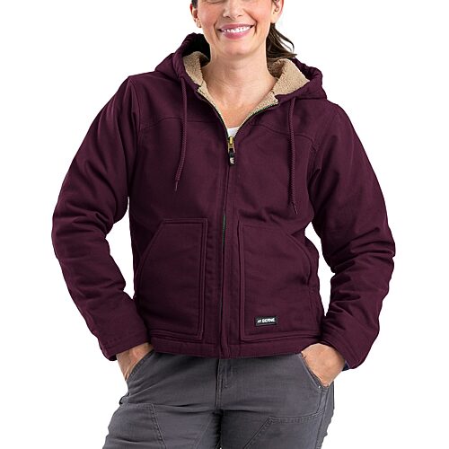 Click here for Berne Softstone Hooded Womens Hooded Midweight Plu... prices