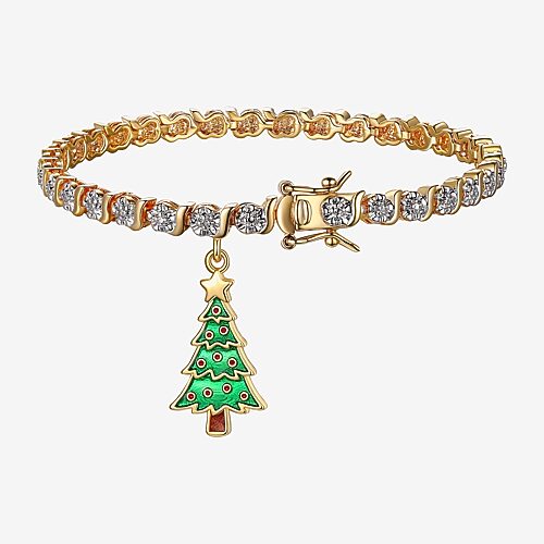 Click here for Sparkle Allure Christmas Tree Womens Natural Diamo... prices