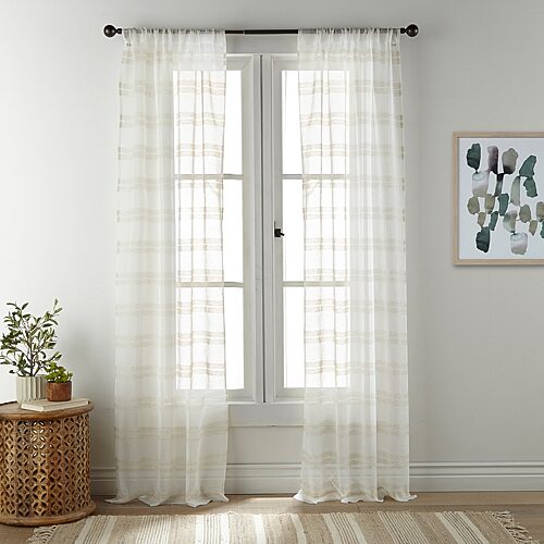 Click here for Stratford Park Alyona Rod Pocket Sheer Set of 2 Cu... prices