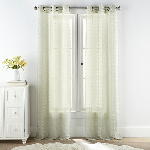 Click here for Stratford Park Athena Grommet Top Sheer Set of 2 C... prices