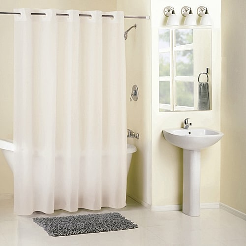 Click here for Hookless PEVA Shower Curtain  One Size  Gray prices