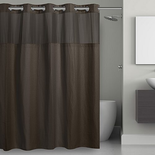 Click here for Hookless Waffle Shower Curtain  One Size  Gray prices