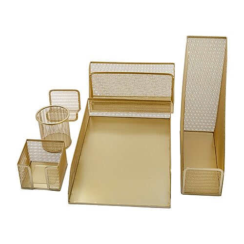 Click here for Martha Stewart 6 Piece Gold Desk Organizer Set  On... prices