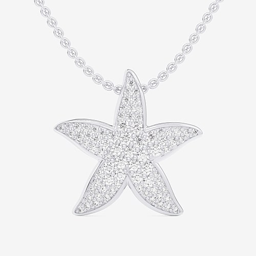 Click here for Starfish (G-H / Si1-Si2) Womens 1/2 CT. T.W. Lab G... prices