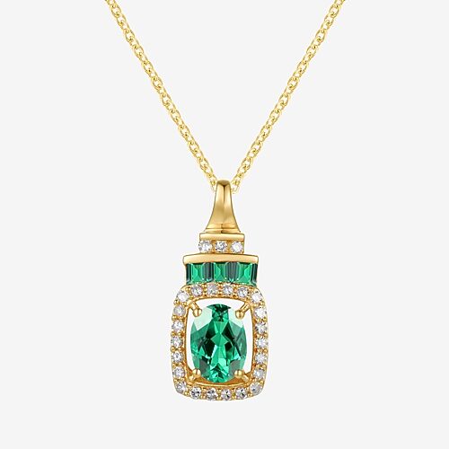 Click here for Womens Genuine Gemstone & 1/5 CT. T.W. Genuine Dia... prices