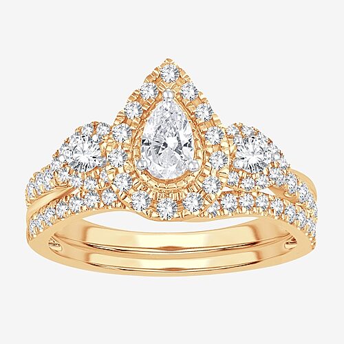 Click here for Womens 1 CT. T.W. Natural White Diamond 10K Gold P... prices