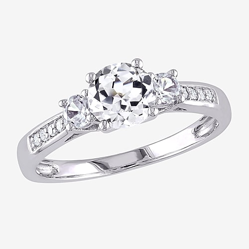Click here for Modern Bride Gemstone Womens Diamond Accent Lab Cr... prices