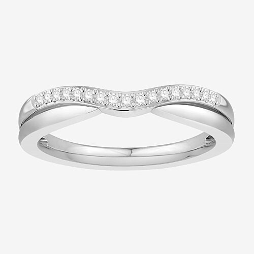 Click here for 1/10 CT.T.W. Natural Diamond 10K or 14K Gold Curve... prices