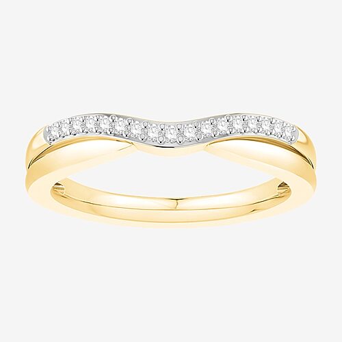 Click here for 1/10 CT.T.W. Natural Diamond 10K or 14K Gold Curve... prices