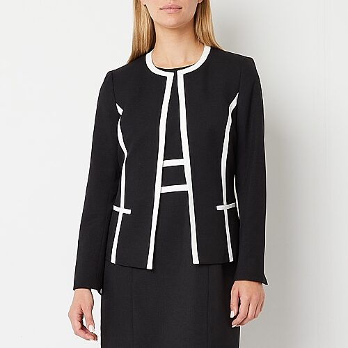 Click here for Black Label by Evan-Picone Contrast-Trim Jacket  1... prices